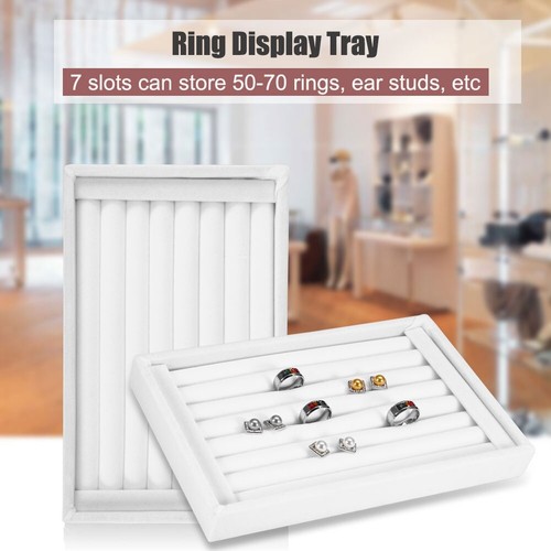Ring Display Tray Slot Fashion Jewelry Organizer Holder Case Box ...