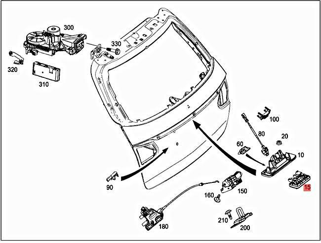 Genuine MERCEDES BBDC X222 W242 Push-button switch 2218702410 | eBay