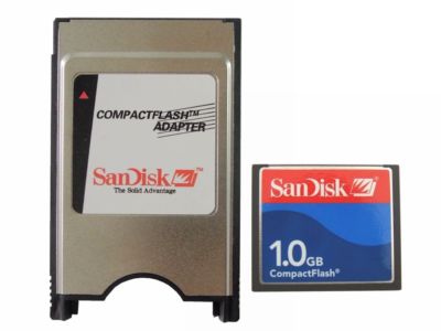 1GB SanDiskCF Compact Flash+PCMCIA Adapter=1G ATA Flash Disk For JANOME ...