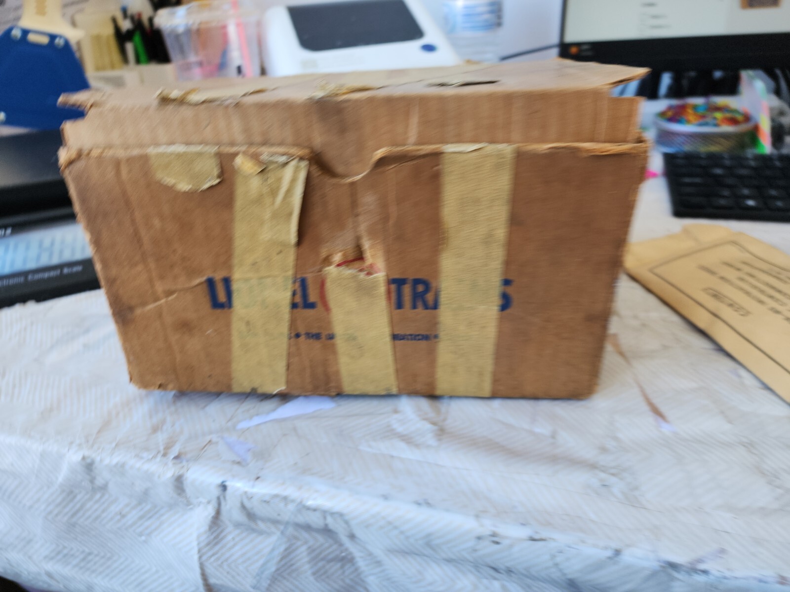 Rare Original Box Postwar Lionel #128 Animated Newsstand Train Railroad ...