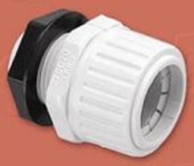 Clipsal STRAIGHT GLAND Corrugated HFT Conduit Fitting, Black- 40mm Or ...