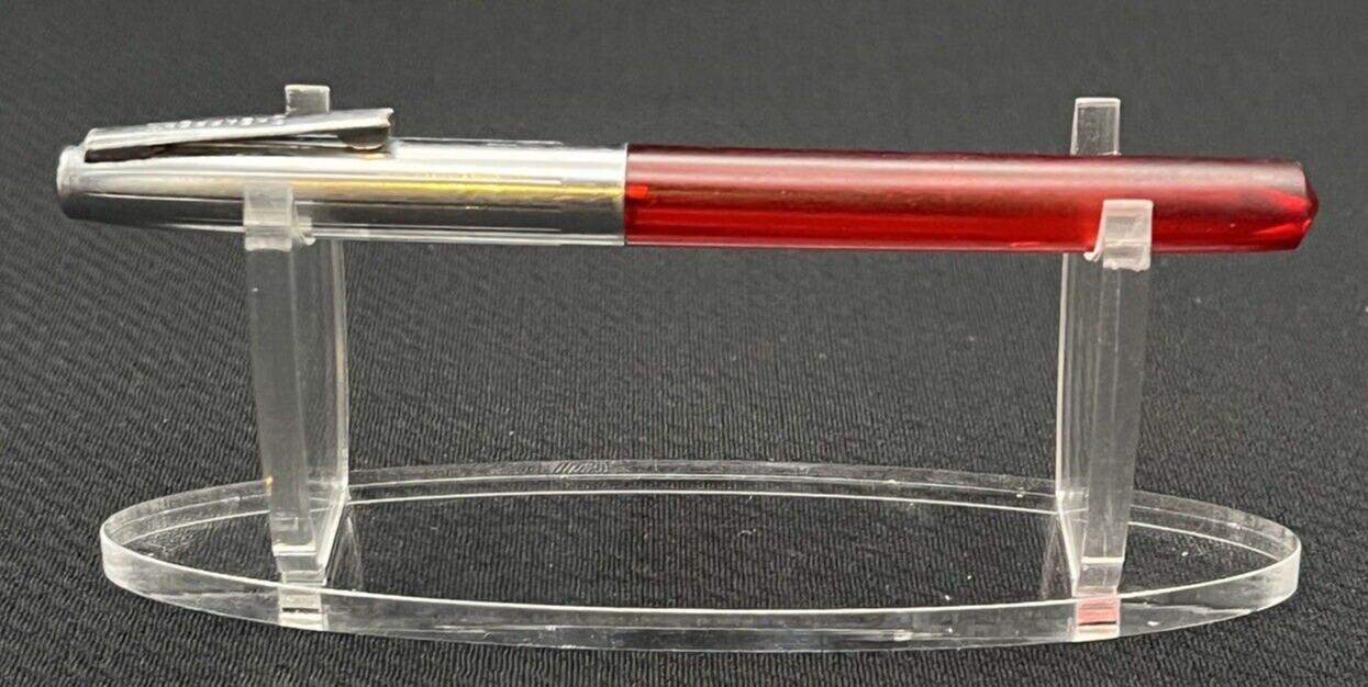 Vintage Sheaffer Translucent Red School Fountain Pen - READ DESCRIPTION ...