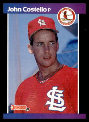 1989 Donruss #518 John Costello Cardinals No Dot Inc Variation Baseball ...
