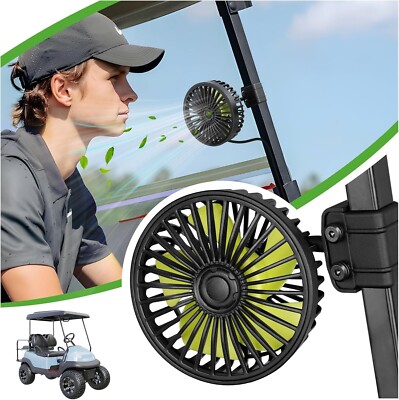 10L0L Golf Cart Fan Portable Fan USB Powered for Yamaha EZGO Club Car ...