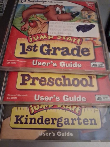 3 Jump Start Learning DVDs Preschool Kindergarten And First Grade All ...