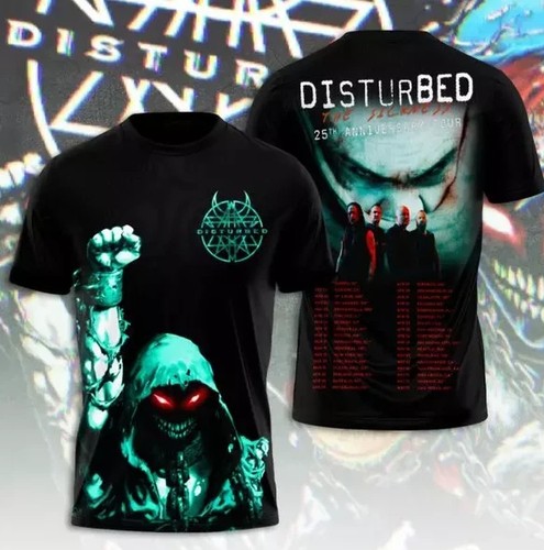 Disturbed Band 2025 Tour 3D T-Shirt Unisex All Size Gift For Fans | eBay