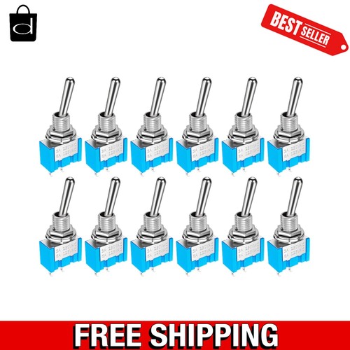 Durable SPST 2-Position Mini Toggle Switches, 12pcs Set for Car Dash ...
