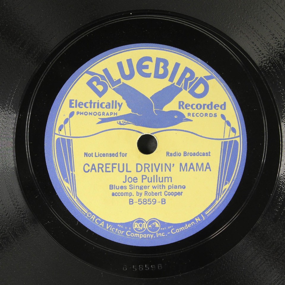 JOE PULLUM: married woman / careful drivin' mama BLUEBIRD Single 78 RPM ...