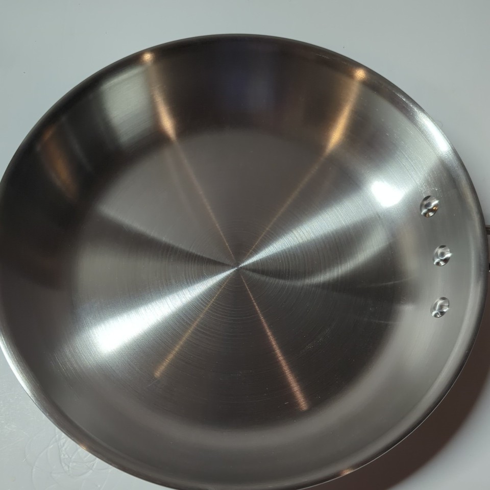 NWT Calphalon Stainless Steel 10 inch Tri-Ply 18/10 Skillet Fry Pan ...