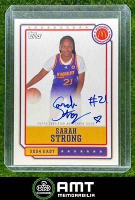 2024 Topps Chrome McDonald's All-American #EA-SS Sarah Strong Event ...