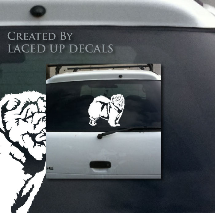 Chow Chow Dog vinyl decal,puffy-lion,Songshi Quan,akc,puppy,lg | eBay