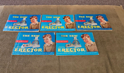 5 A.C. Gilbert Erector Set Manual Book 1954 1951 | eBay