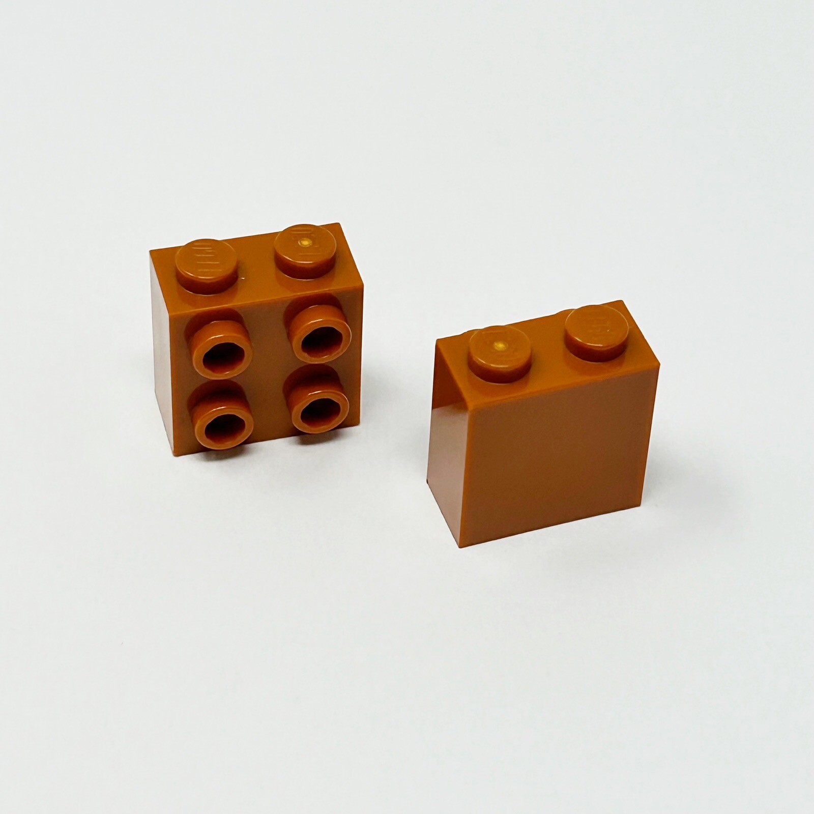 22885 LEGO Brick Modified 1x2x1 2/3 w/ Stud on 1 Side DARK ORANGE (2 ...