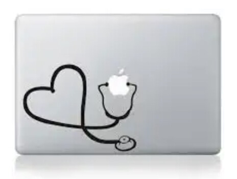 Heart Stethoscope Symbol Keypad Iphone Macbook Decal Skin Sticker ...
