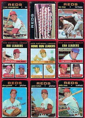 1971 Topps Cincinnati Reds Team Set (37) | eBay