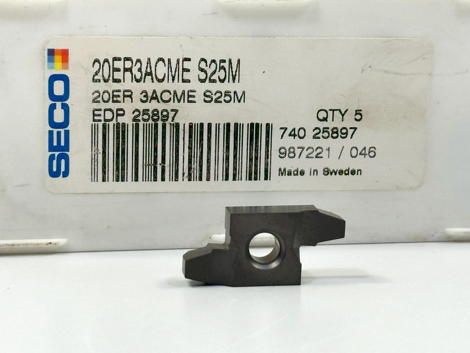 SECO 20ER3ACME | New Carbide Insert | 25897 | Grade S25M | 1pc | eBay