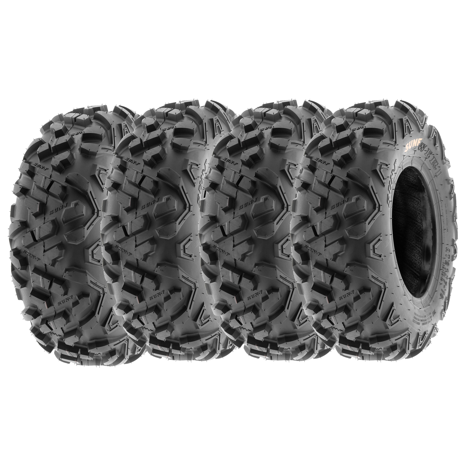 Set of 4, 18x7-7 18x7x7 ATV UTV Tubeless 6 Ply Tires for 7 ” Rims ...