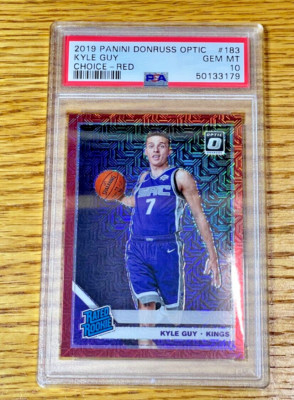 KYLE GUY 2019-20 Donruss Optic #183 PSA 10 Rated Rookie RC Choice Red ...