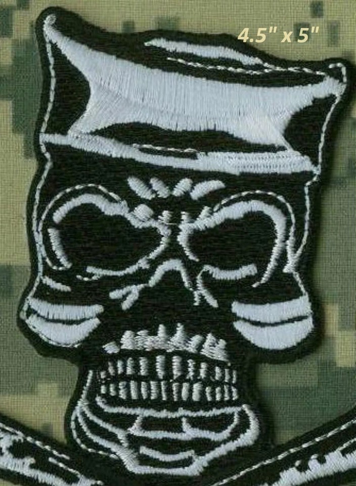 USMC MARSOC Force Recon Swift Deadly Silent iron-on DIVER SKULL Patch ...