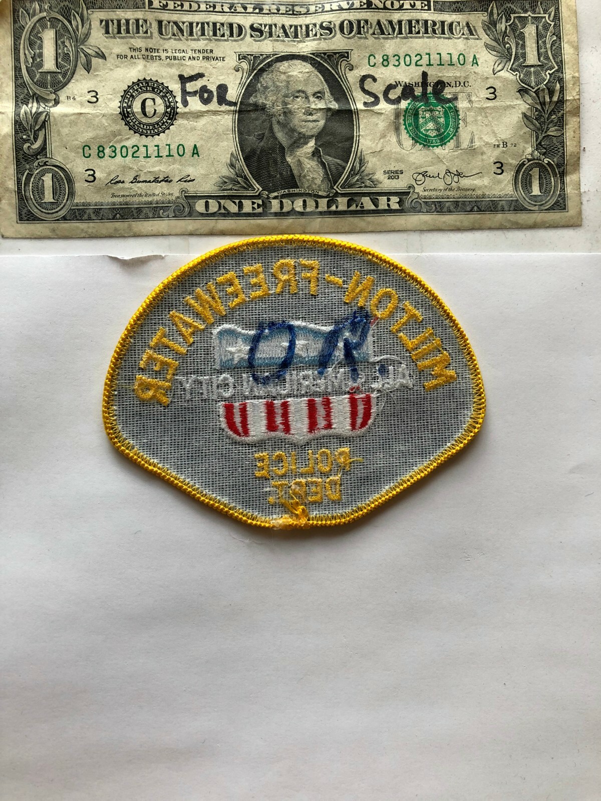 Milton Freewater Oregon Police Patch Un-sewn great condition | eBay