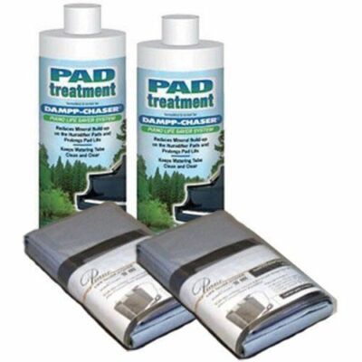 Dampp Chaser Piano Humidifier Treatment 2 Bottles 16 oz 8 Pads 2 Liners ...