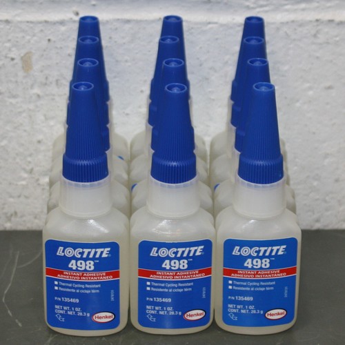 (12) Loctite 498 Super Bonder Instant Adhesive 135469, 1 oz Bottle, EXP ...