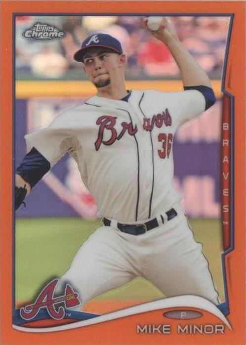 2014 Topps Chrome - Mike Minor #79 Orange Refractor for sale online | eBay