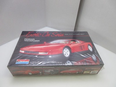Monogram Ferrari Testarossa Exotic car series Model kit NIB 1/12 scale ...