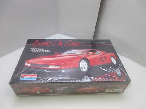 Monogram Ferrari Testarossa Exotic car series Model kit NIB 1/12 scale ...