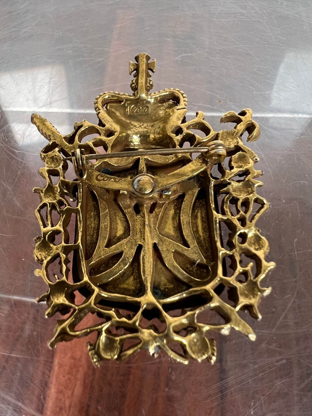 Vintage CORO Coat of Arms Enamel Crest Shield Brooch … - Gem