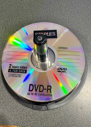 20 Staples DVD-R 2 hours video 4.7 GB Data | eBay