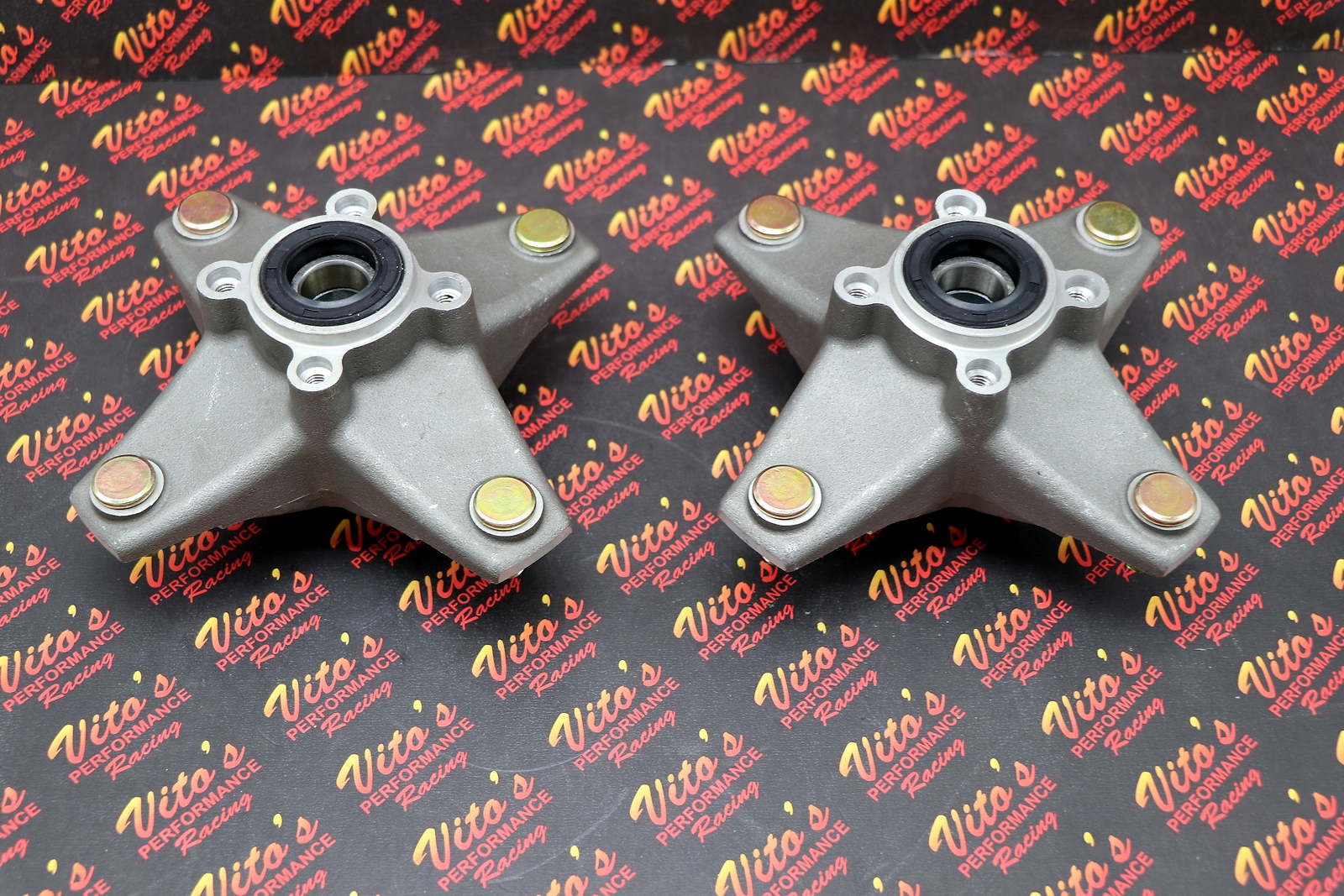 2 x NEW front hubs + studs + seals + bearings Yamaha Banshee Warrior ...