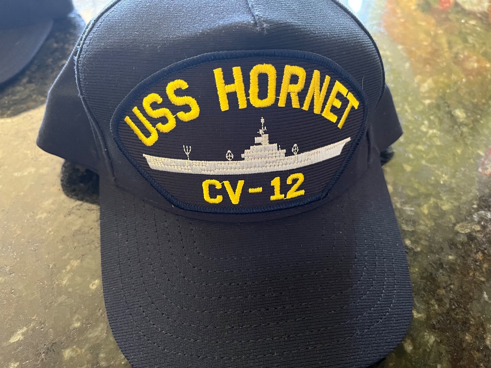 Vintage USS Hornet CV-12 Adjustable Hat Navy Ship Off… - Gem