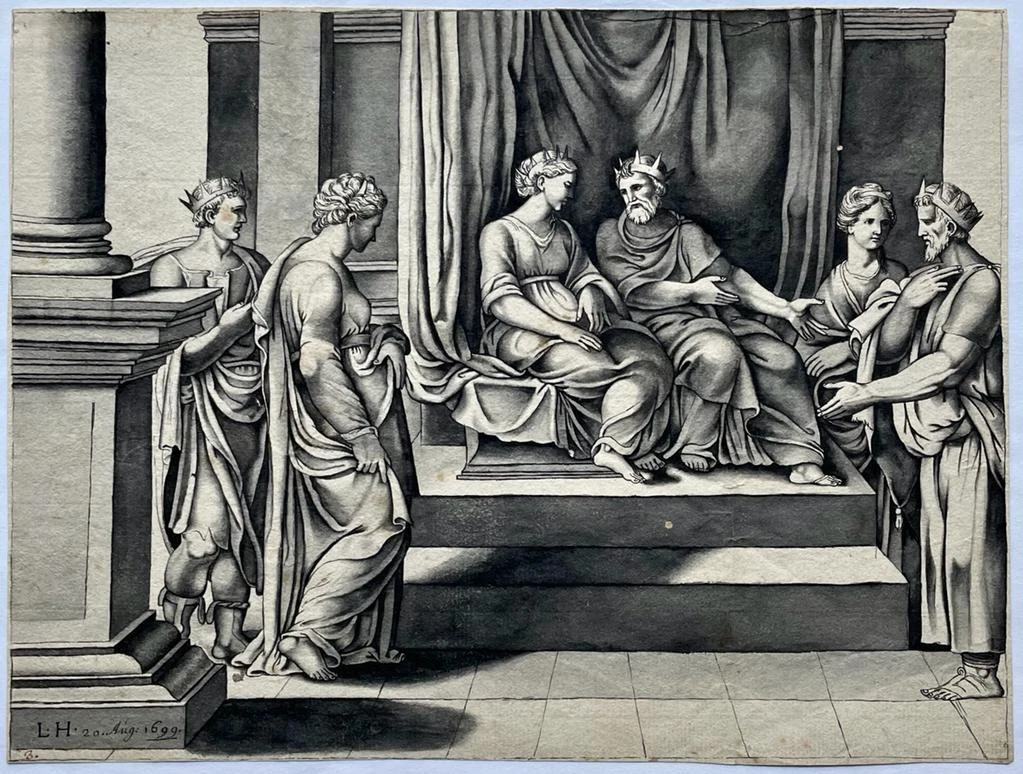 Cupid And Psyche Drawing