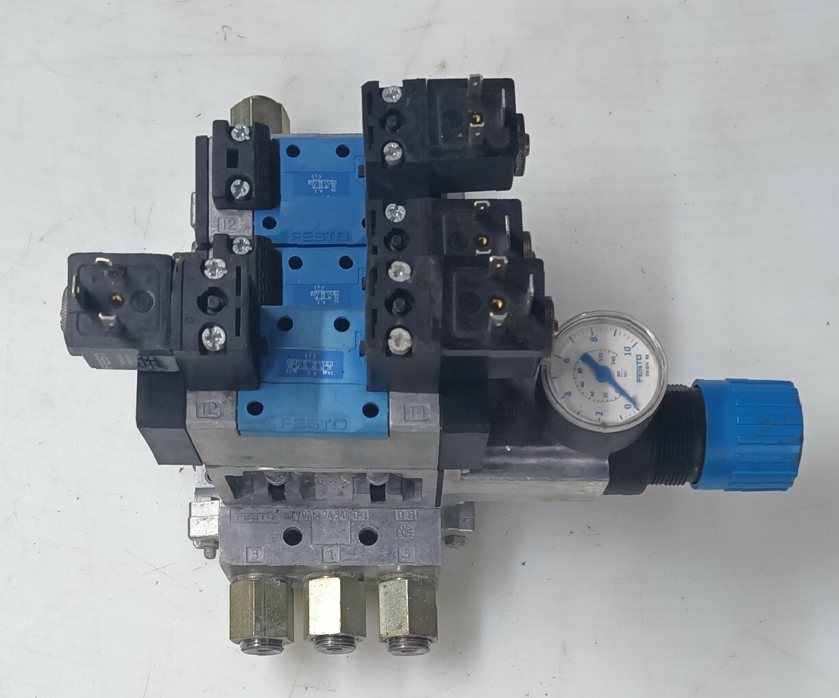 FESTO (VDMA 24 345-D-1) 3-Station Pneumatic Valve Bank Assembly. | eBay