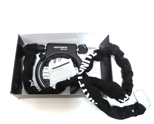 Kryptonite Ring Wheel Lock with Plug In Chain | eBay