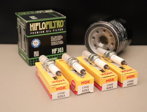 Kawasaki Ninja 600 636 Tune up Kit 4 NGK Spark Plugs & Oil Filter ZZR ...