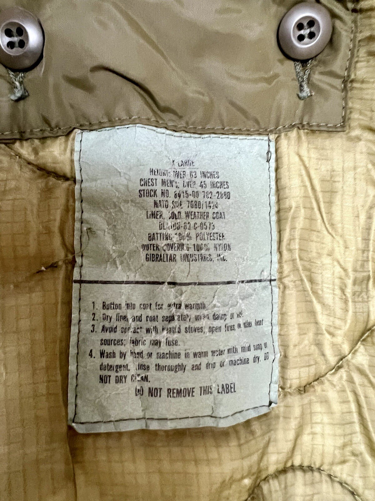 US Army M65 Field Jacket XL-Long Woodland Camo Cold Weather Lined ...