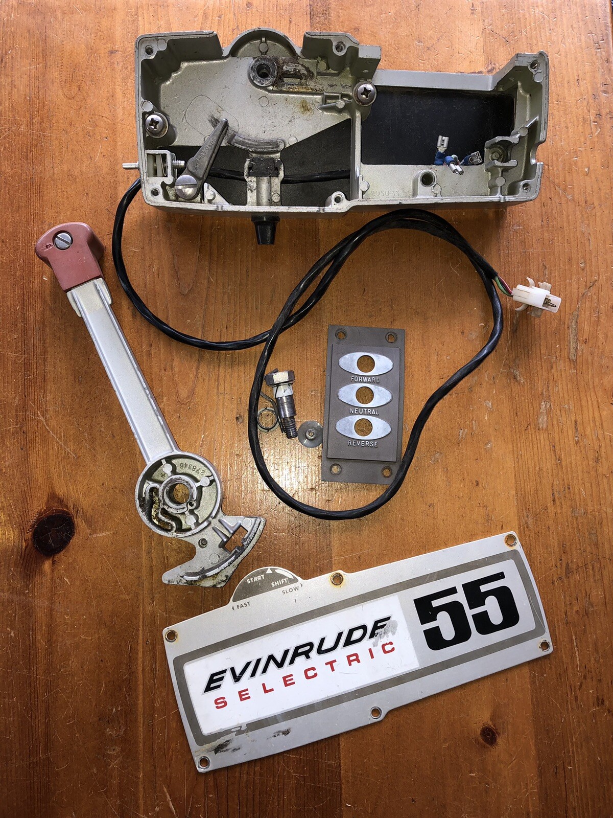 Vintage Evinrude Outboard Motor Electric Shift Control Box 55 (B3) | eBay