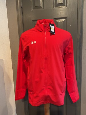 Under Armour Squad 3.0 Warmup Full Zip Jacket in Red Medium NWT | eBay