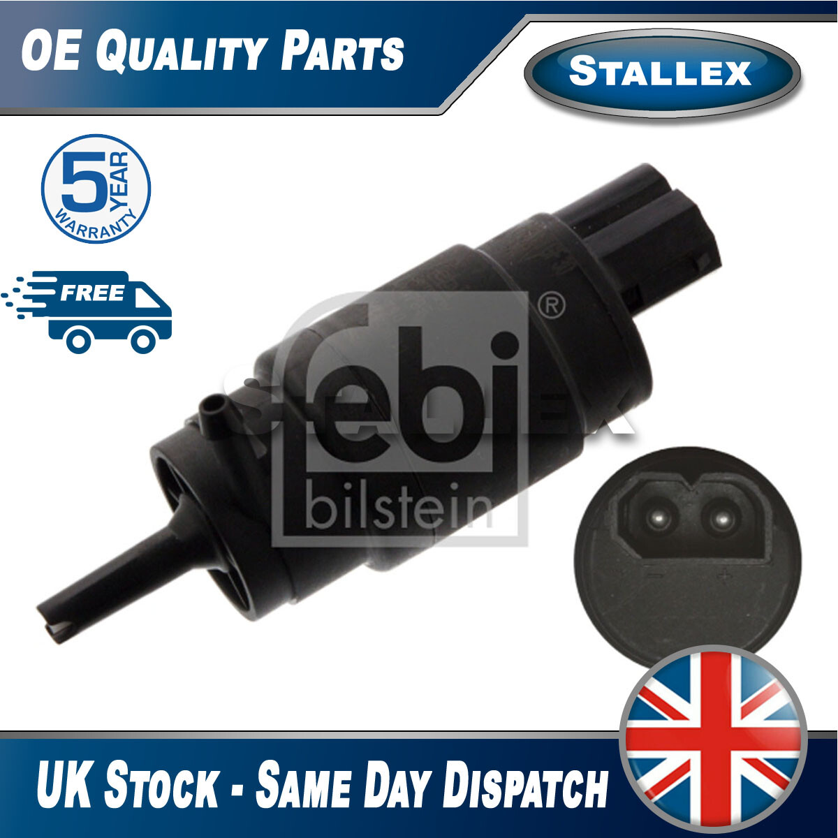 Fits BMW Z3 1995-1997 3 Series 1982-1994 Windscreen Washer Pump Stallex ...