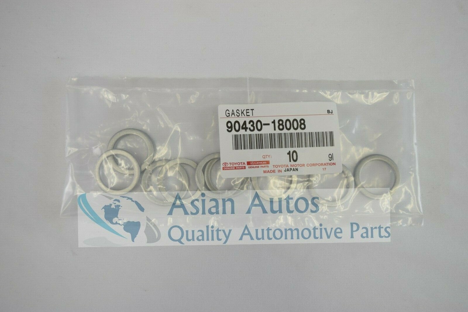 Genuine Toyota Lexus Drain Plug Gasket Washer 9043018008 Set of 10 | eBay