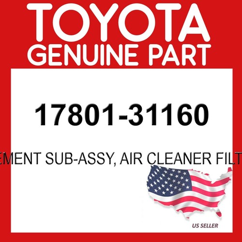 TOYOTA GENUINE OEM 17801-31160 ELEMENT SUB-ASSY, AIR CLEANER FILTER ...