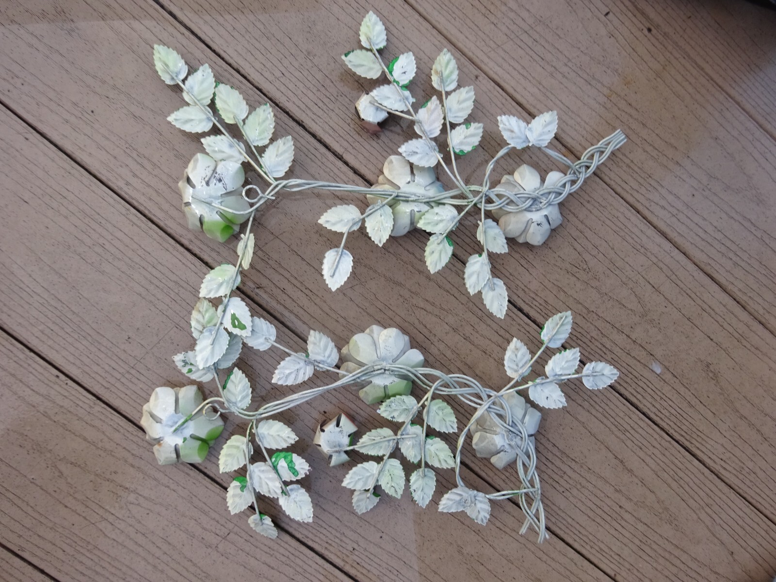 Set of 2 Vintage MCM Flowers Metal Wall Hangings Art Decor 15" X 10 ...