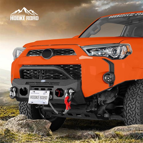 Heavy Duty Steel Front Bumper w/ Grill Bull Bar Fit 14-24 Toyota ...