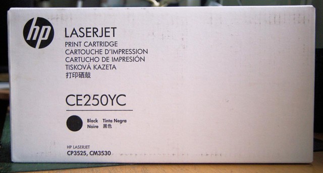 Genuine HP CE250YC Black Toner Cartridge LaserJet 3525 Cm3530 for sale ...
