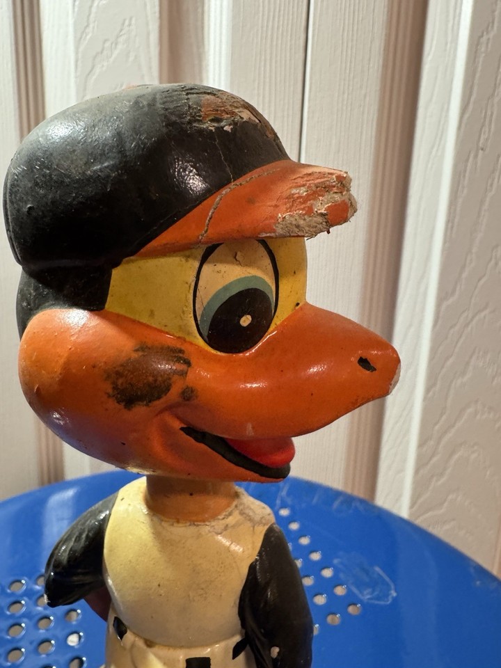 1960s Baltimore Orioles Baseball Mascot Bobblehead Nodder Gold Base ...