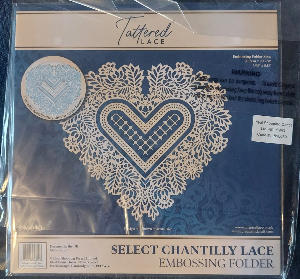 Tattered Lace dies and embossing folder bundle - 'Select Chantilly Lace ...