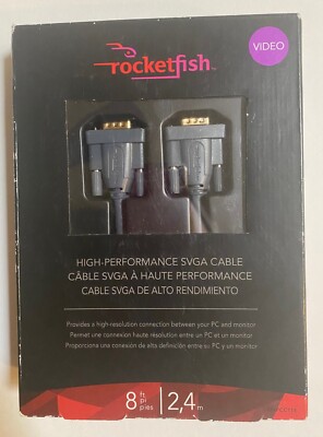 8' High-Performance SVGA Cable - New Rocketfish RF-PCC114 | eBay