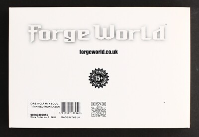 Warhammer Forge World Dire Wolf Heavy Scout Titan Neutron Laser ...